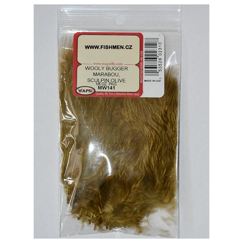 Wapsi Wooly Bugger Marabou - Sculpin Olive | rybářské vybavení pro ...