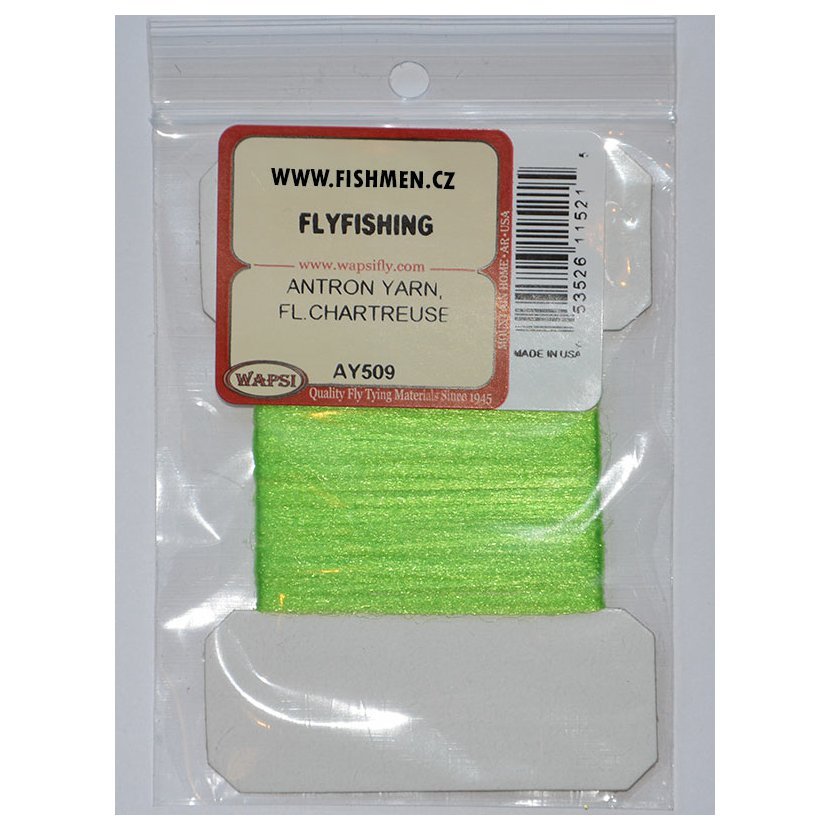 Wapsi Antron Yarn - FL. CHARTREUSE | rybářské vybavení pro muškaření ...